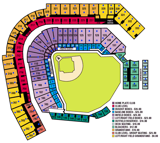 Pnc Park Seating Chart With Seat Numbers | Cabinets Matttroy