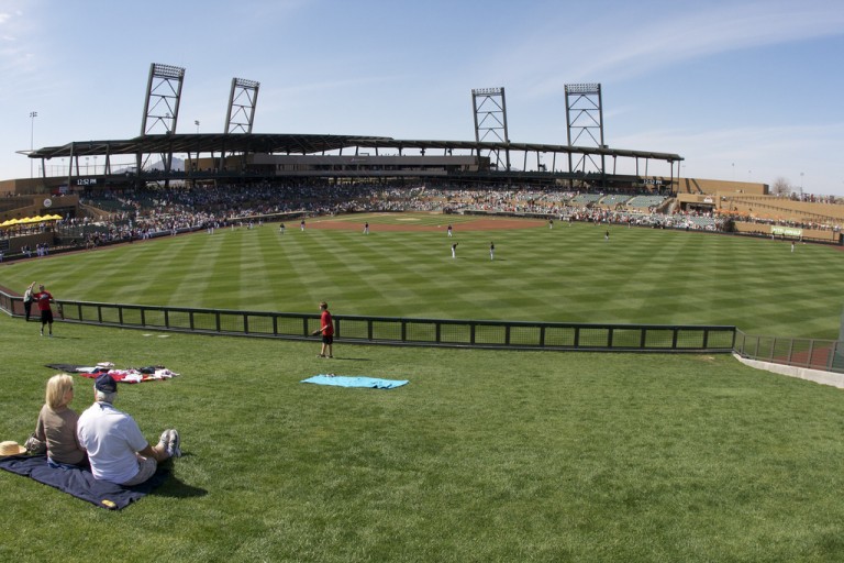 Salt River Fields, Spring Training ballpark of the Arizona Diamondbacks ...